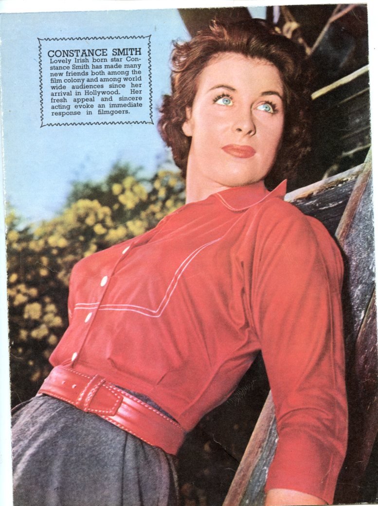 Constance Smith 1 page magazine photo clipping X6003