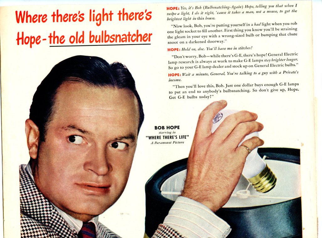 Bob Hope 1 page magazine photo clipping X6449