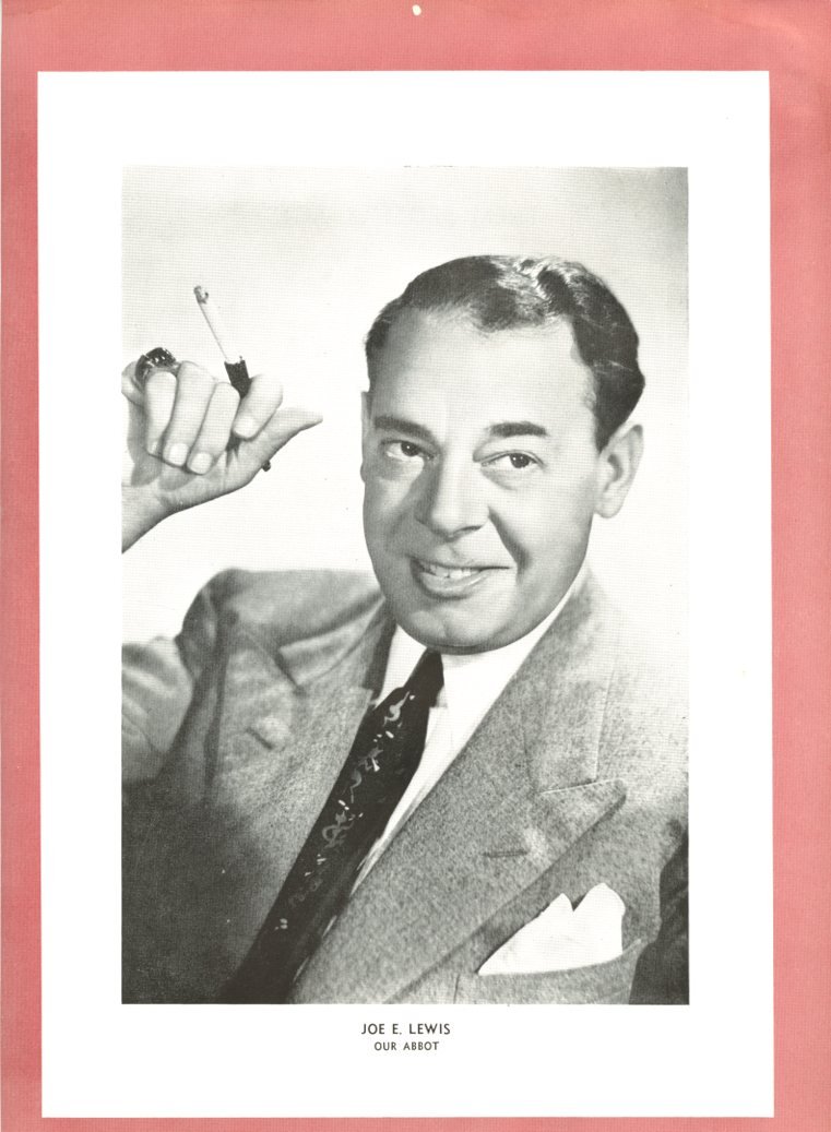 Joe E Lewis 1 page magazine photo clipping X6743