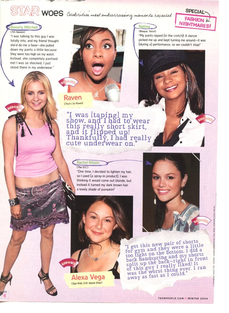 Beverley Mitchell page magazine photo clipping N2548