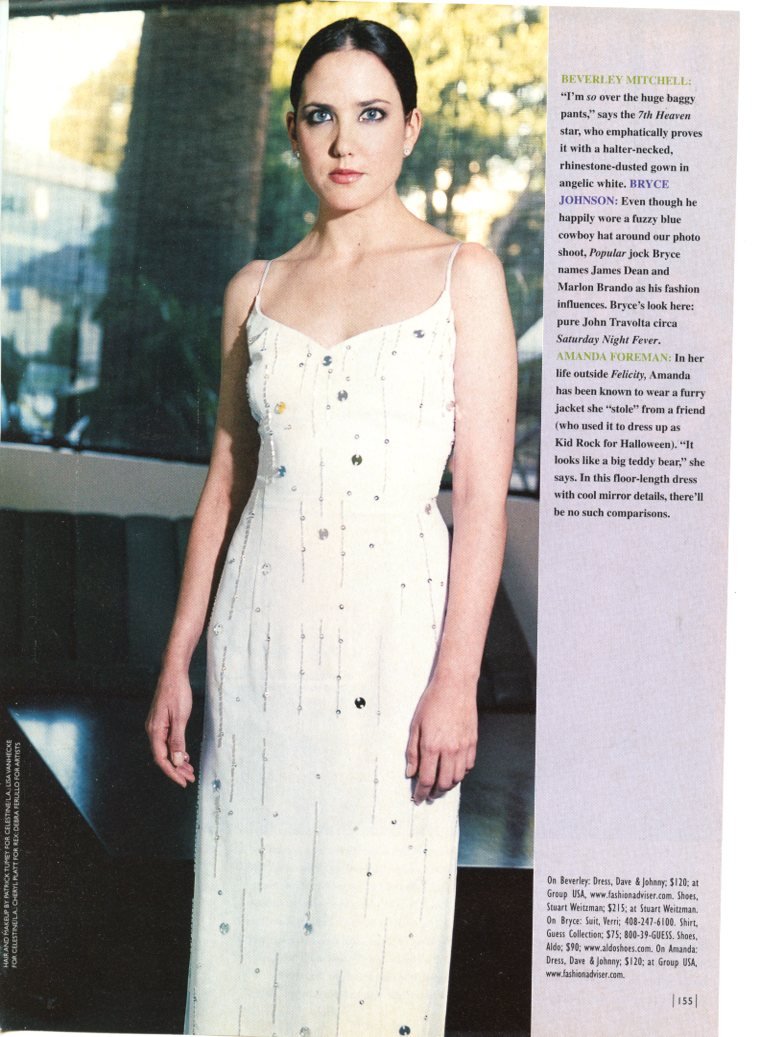 Beverley Mitchell page magazine photo clipping N2551