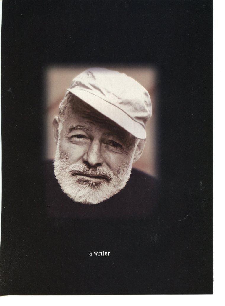 Ernest Hemingway 1 page magazine photo clipping N2611