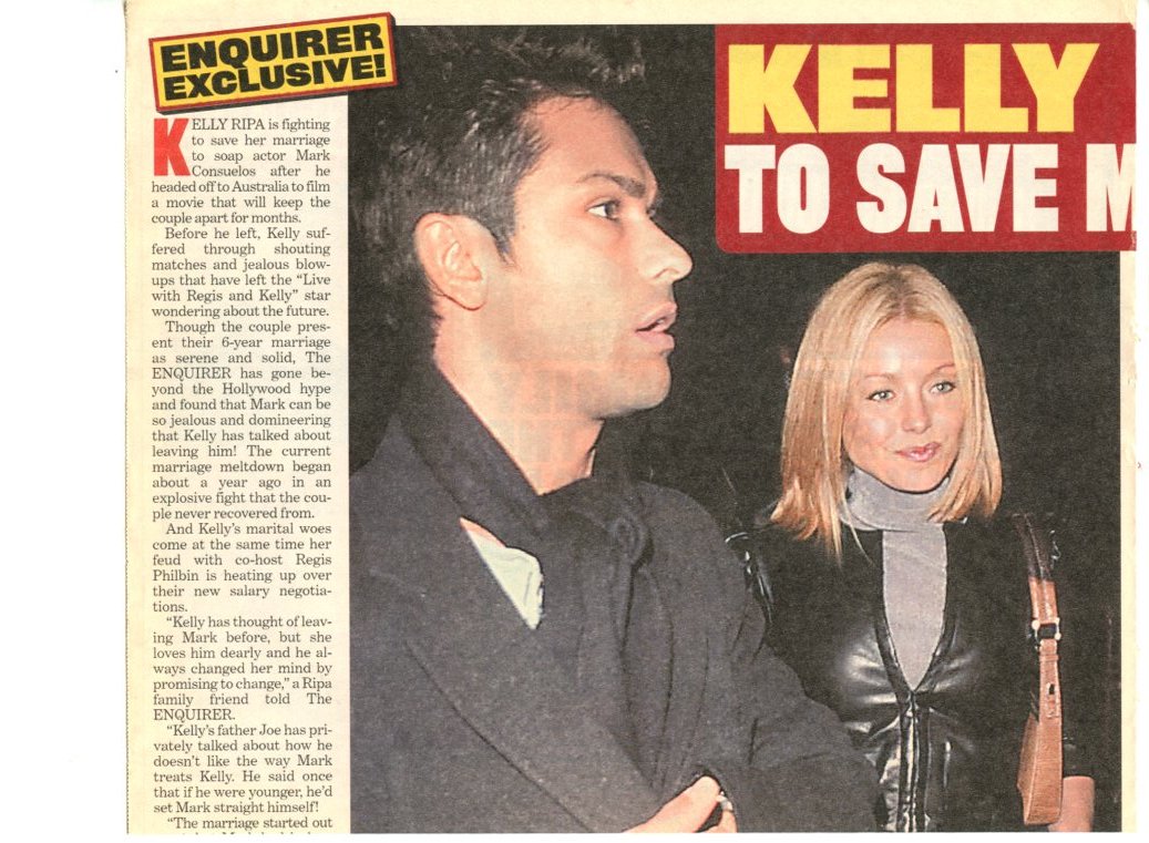 Kelly Ripa 1 page magazine photo clipping N2687