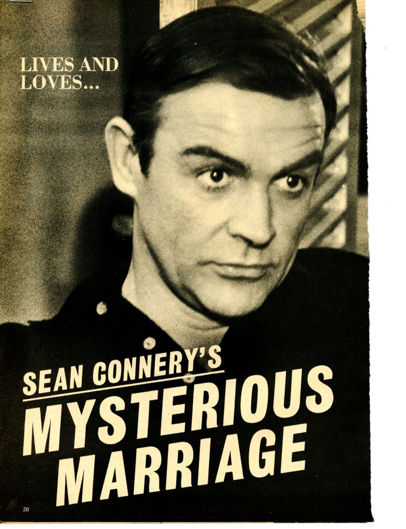 Sean Connery 2 page magazine photo clipping N3167