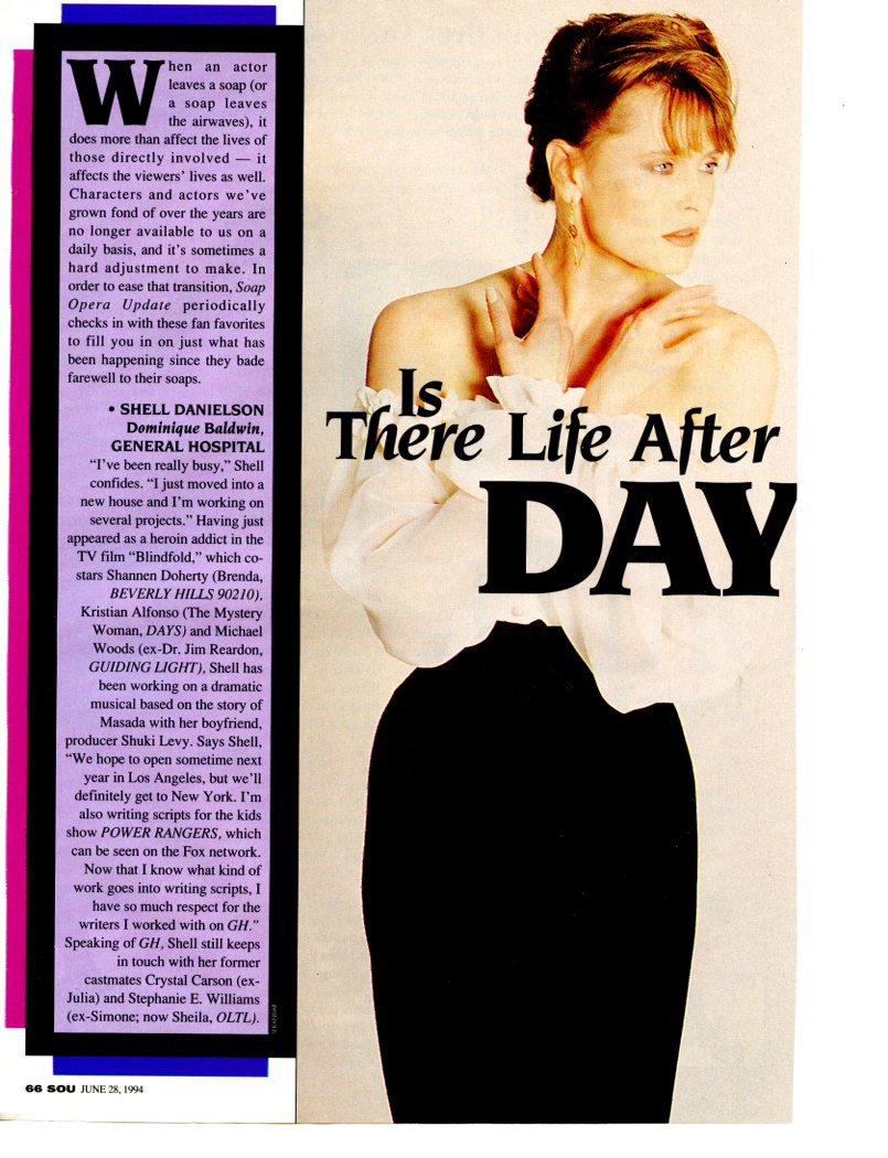 Shell Danielson 1 page magazine photo clipping N3492