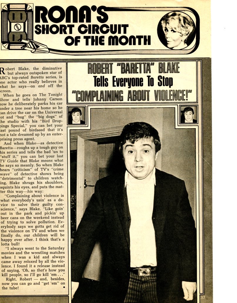 Robert Blake 1 page magazine photo clipping N3571
