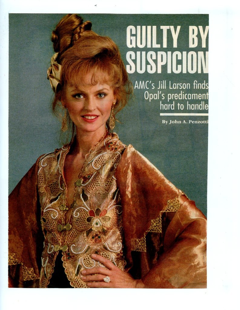 Jill Larson 1 page magazine photo clipping N4041