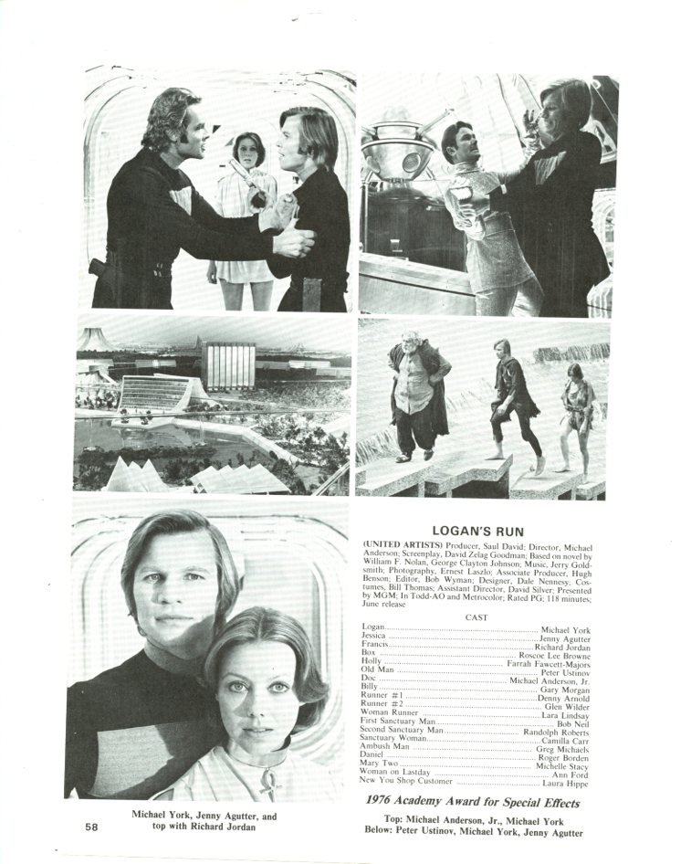Jenny Agutter Michael York 1 page magazine photo clipping N2995