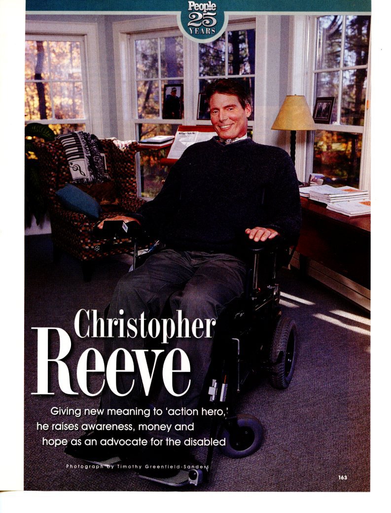 Christopher reeve 1 page magazine photo clipping N4755