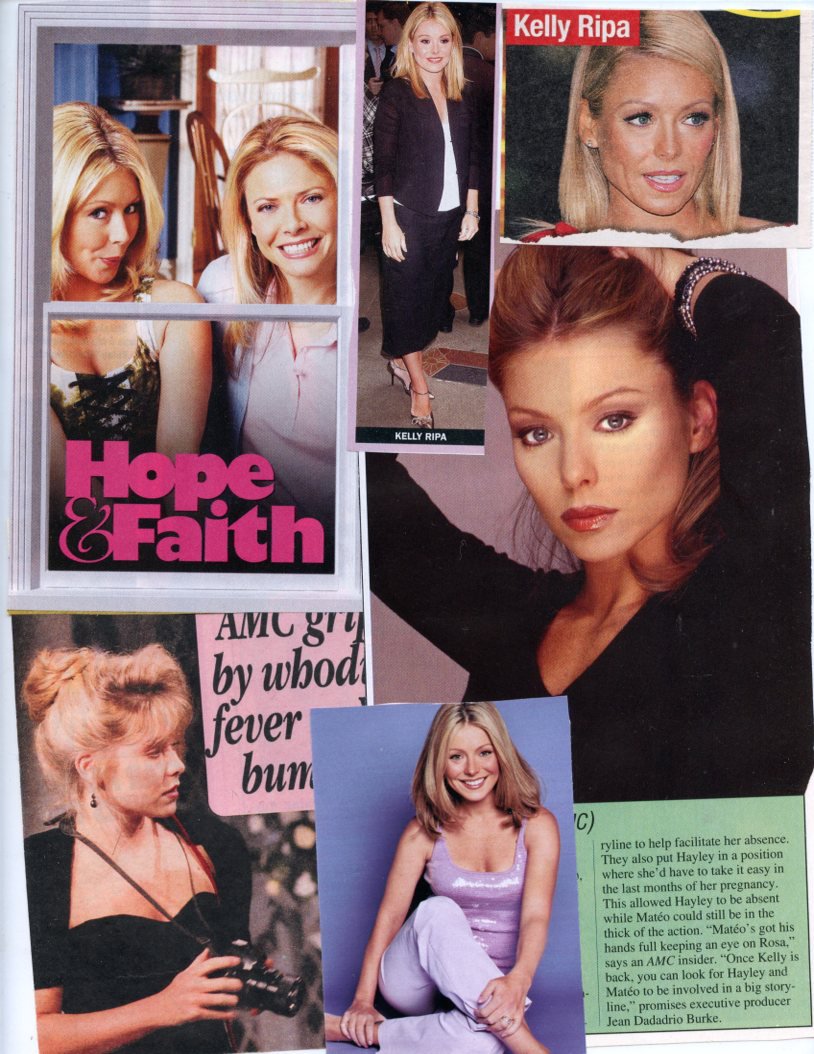 Kelly Ripa magazine photo clipping lot B7532