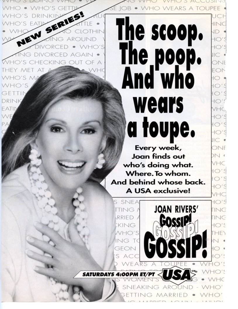 Joan Rivers 1 page magazine photo clipping B7597