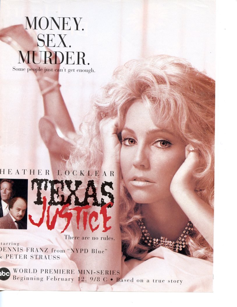 Heather Locklear ad 1 page magazine photo clipping B7714