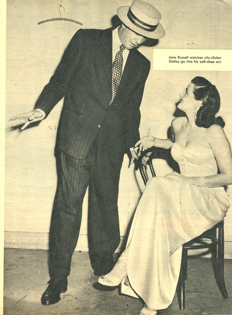 Jane Russell Dan Dailey 1 page magazine photo clipping C0282