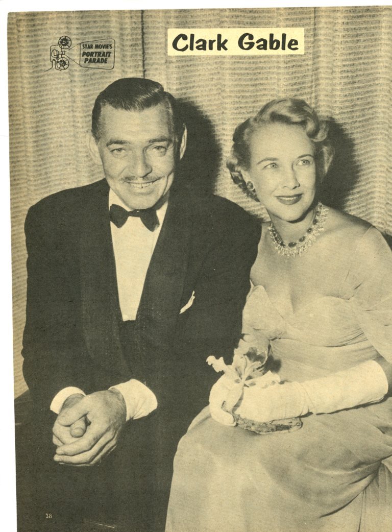 Clark Gable 1 page magazine photo clipping C0335