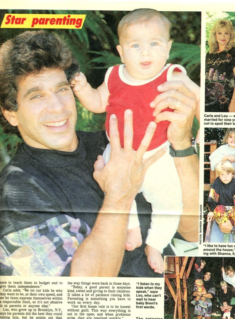 Lou Ferrigno 1 page magazine photo clipping C1156