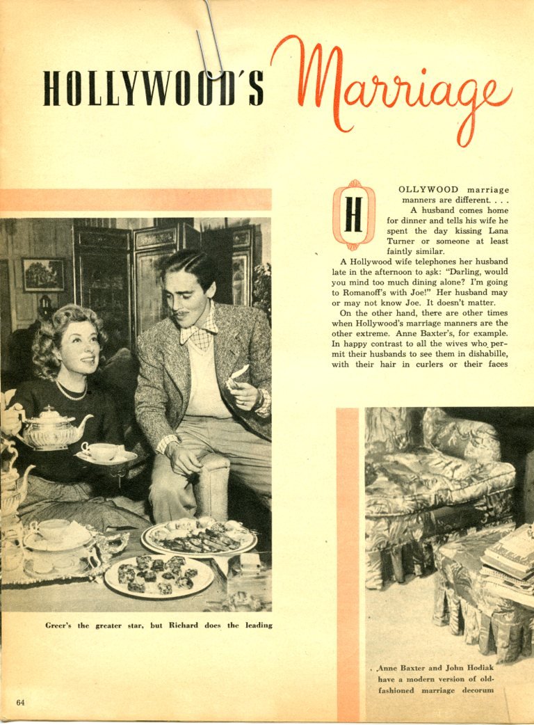 Greer Garson 3 page magazine photo clipping C1211