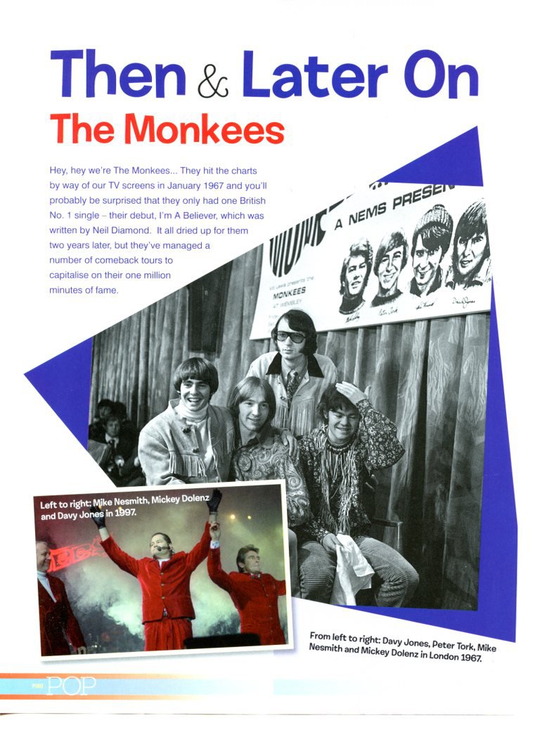 The Monkees 1 page magazine photo clipping C1311