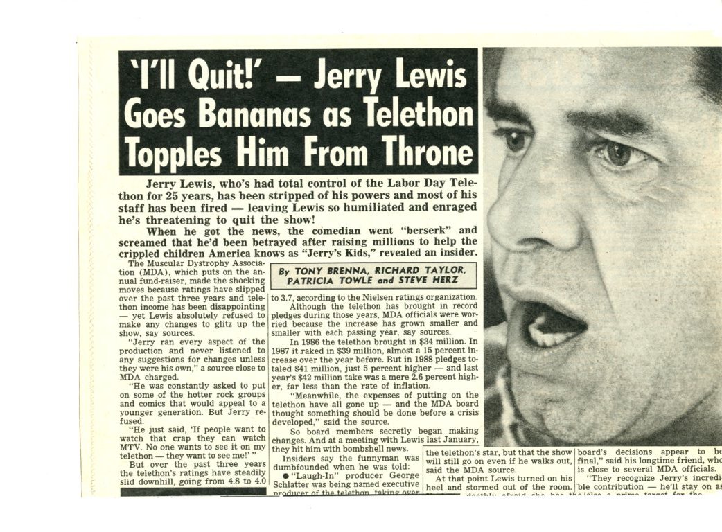 Jerry Lewis 1 page magazine photo clipping C1443