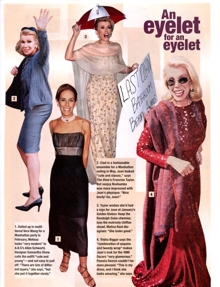 Joan Rivers 1 page magazine photo clipping C1585