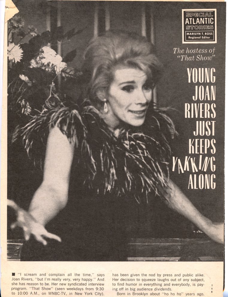 Joan Rivers 1 page magazine photo clipping C1587