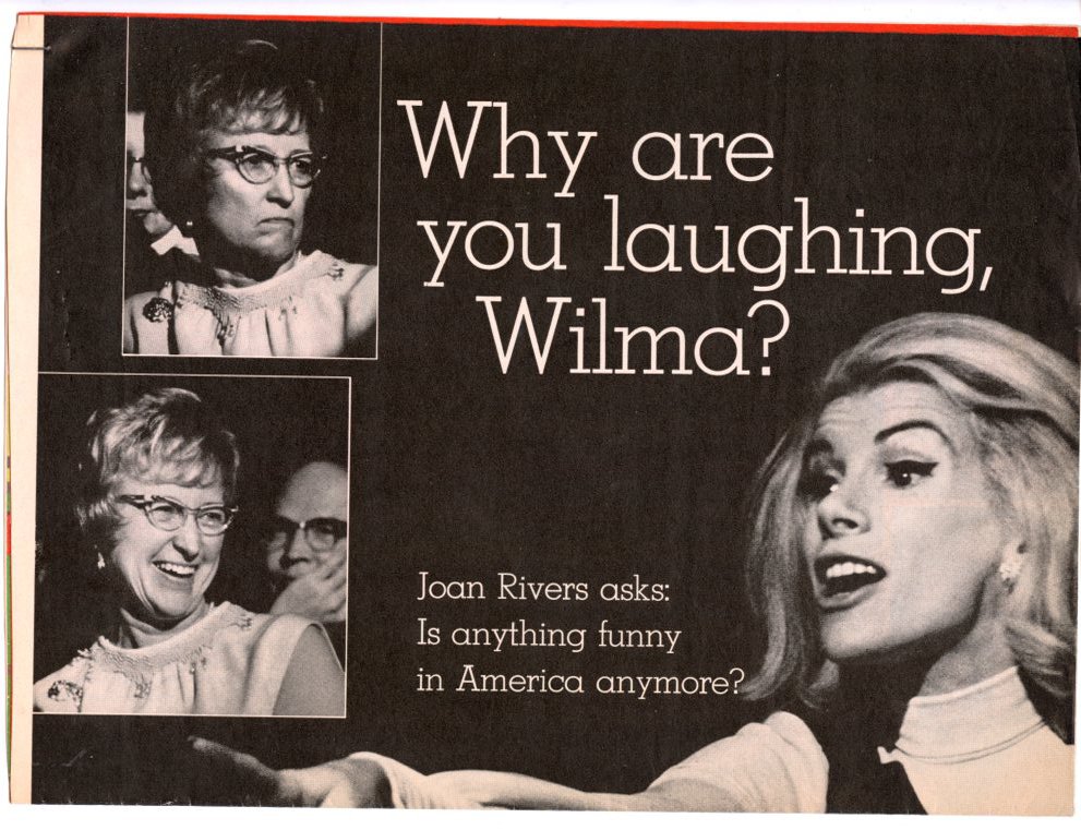 Joan Rivers 1 page magazine photo clipping C1588