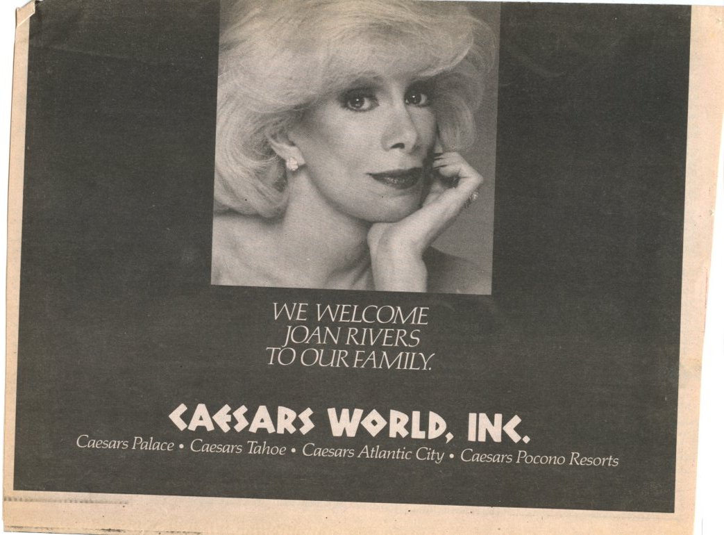 Joan Rivers 1 page magazine photo clipping C2386