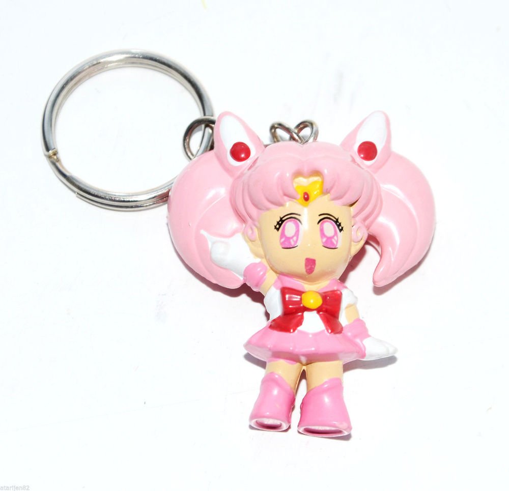 EUC Sailor Moon Chibimoon Chibiusa Rini keychain gashapon toy figure ...