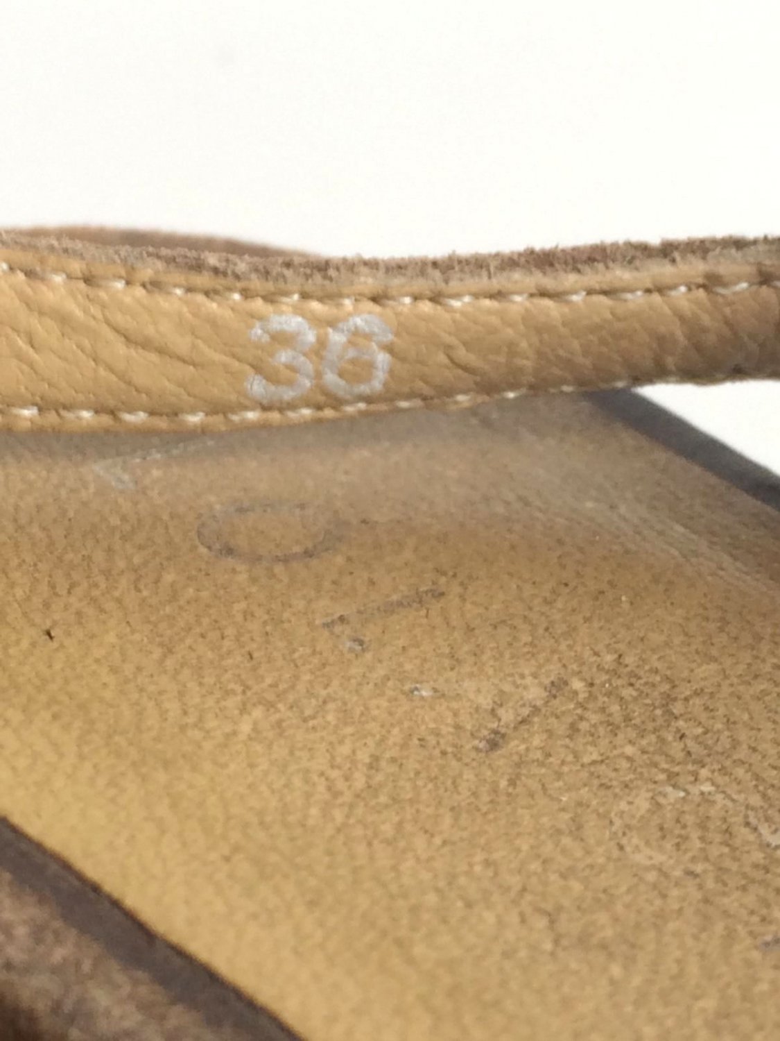 Lola Cruz Suede embellished flat sandals tan beaded size 36 6 $250 shoes