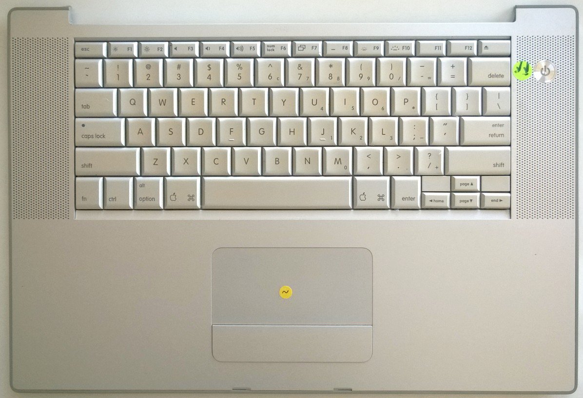 MacBook Pro 15'' (2007) A1226 Keyboard Palmrest assembly
