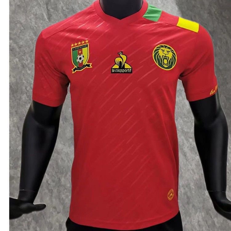 adult Soccer Team Uniform Blank Jerseys Cameroon 2022 Third Red Player ...
