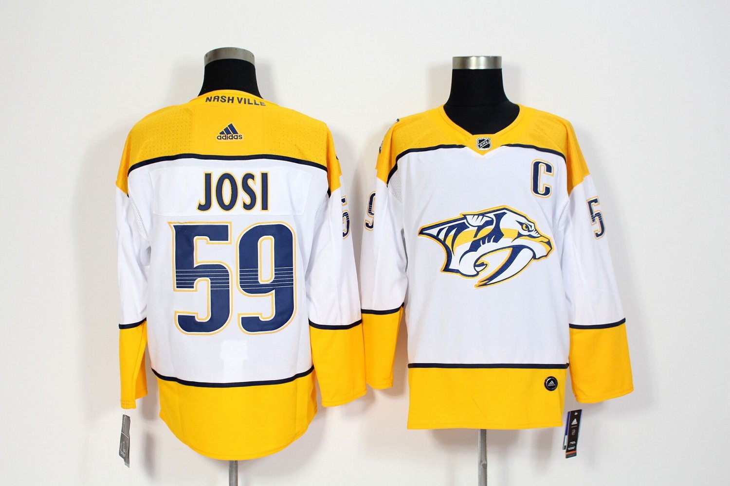 men's & youth Ice Hockey Predators Uniform #59 Roman Josi Jerseys White ...