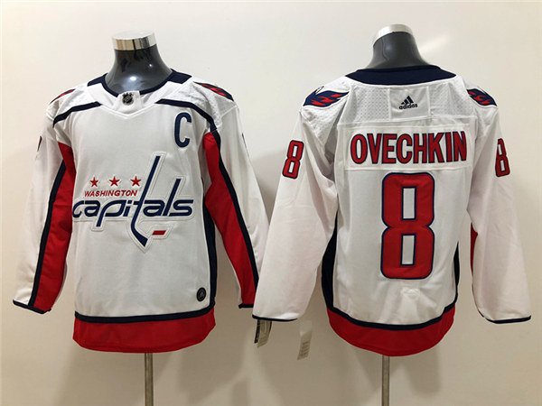 men's Ice Hockey Capitals Uniform #8 Alexander Ovechkin Jerseys White ... men's Ice Hockey Capitals Uniform #8 Alexander Ovechkin Jerseys White ...