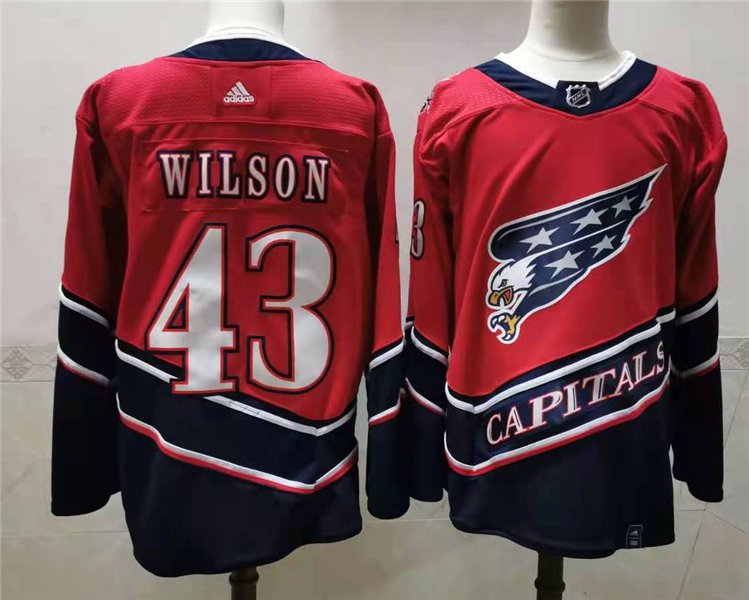 men's Hockey Capitals Uniform #43 Tom Wilson Jerseys Red 2021 Screaming ... men's Hockey Capitals Uniform #43 Tom Wilson Jerseys Red 2021 Screaming ...