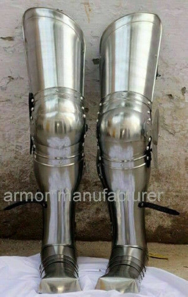 Medieval Full Legs protection Armor Set Knight Crusader Steel Armour ...