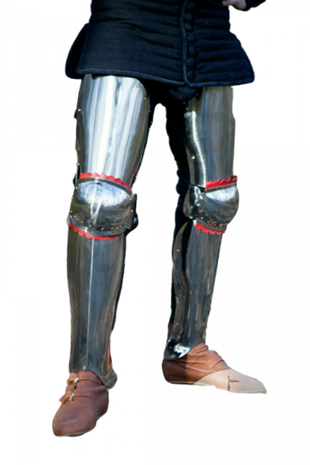 Medieval Gothic Leg Plates Armour Protection Larp Collectable Steel ...