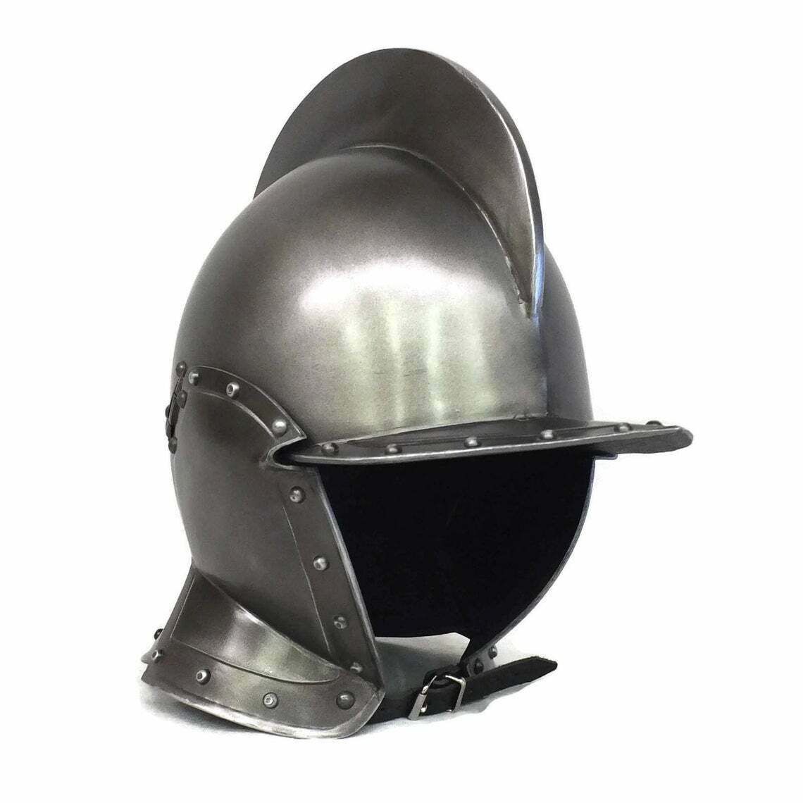 Medieval Open Face Armour helmet ~ Greek Knights larp SCA~ Crusader ...