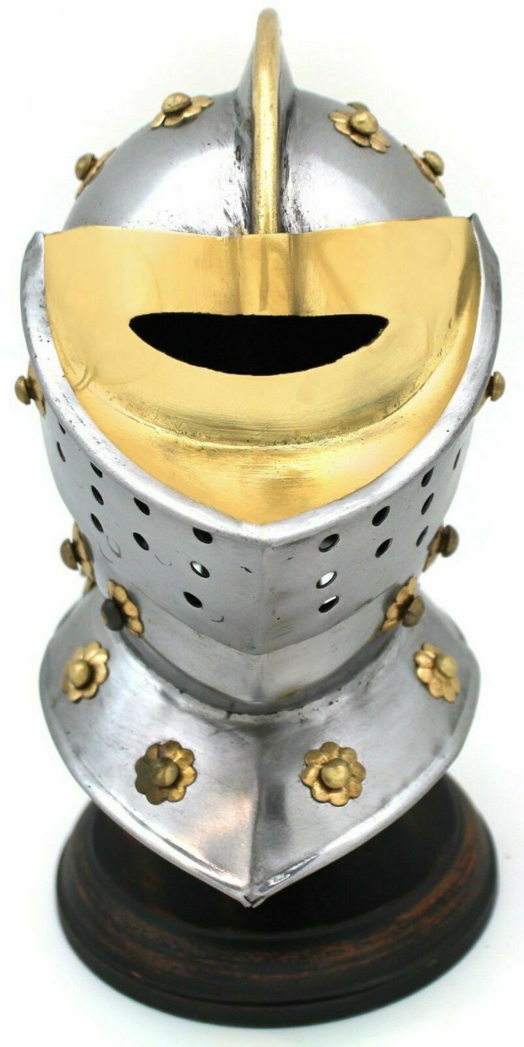 Medieval Knight Bassinet Helmet ~ Crusader ~ Larp ~ SCA ~ Warrior ...