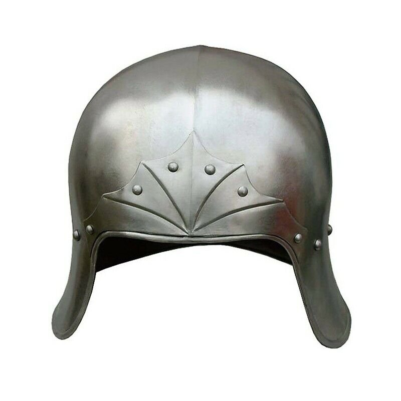 Medieval Viking Open Face Helmet Knight Crusader Armor Costume ...