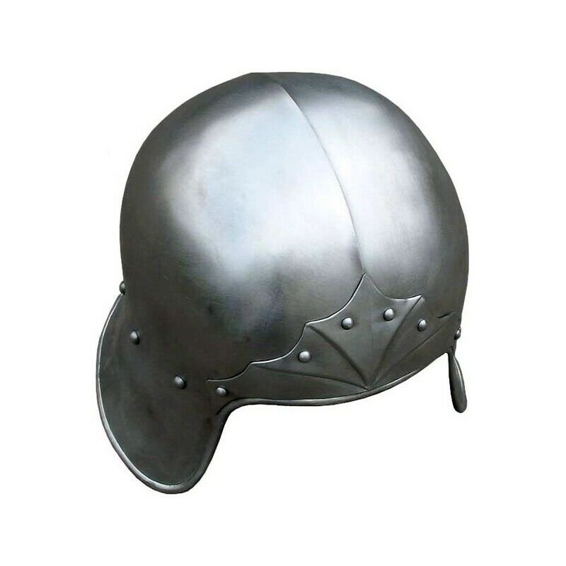 Medieval Viking Open Face Helmet Knight Crusader Armor Costume ...