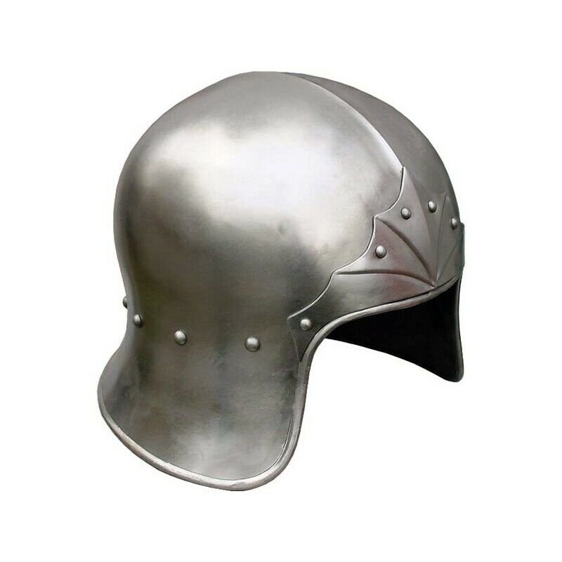 Medieval Viking Open Face Helmet Knight Crusader Armor Costume ...