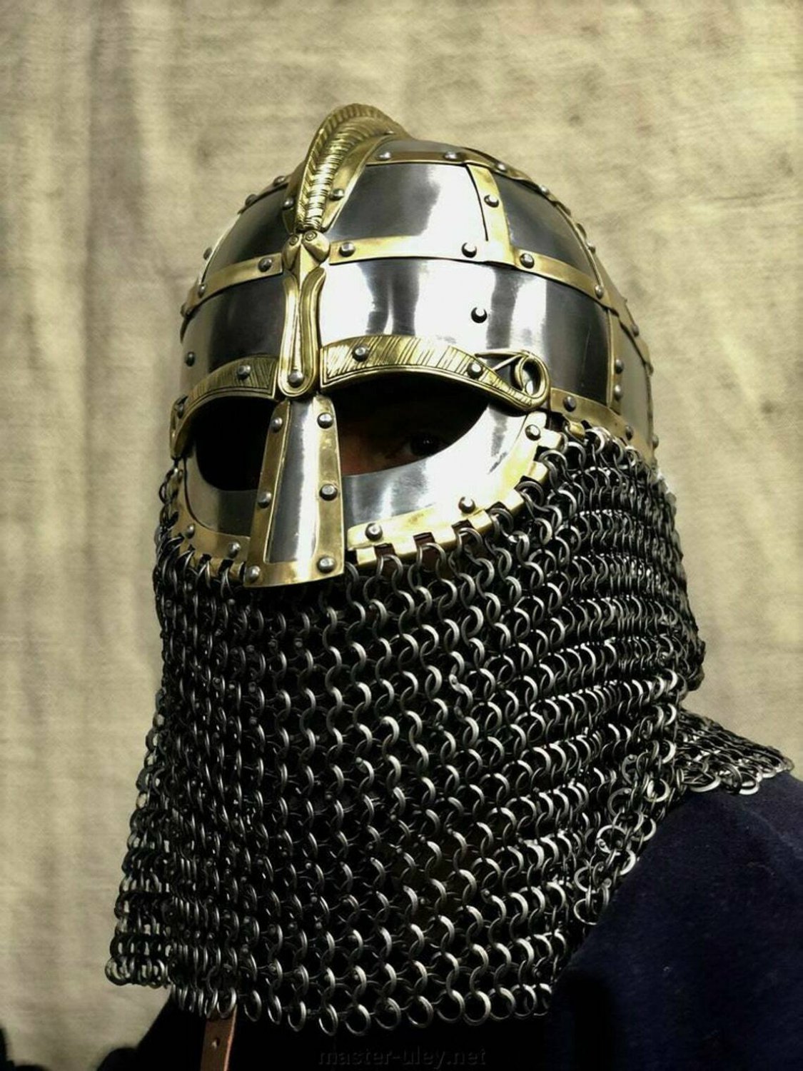 MEDIEVAL VIKING VENDEL Helmet, Steel Knight Armor Suit Wearable ...
