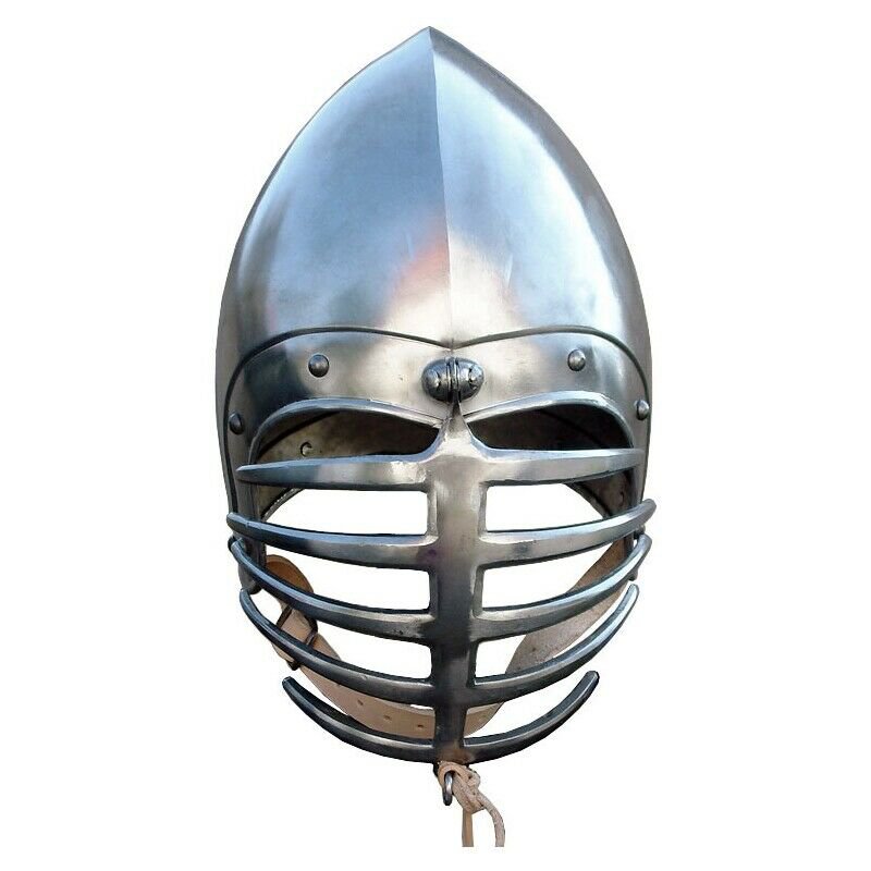 Medieval Bascinet Knights Crusader Helmet Armor Costume Halloween Close ...