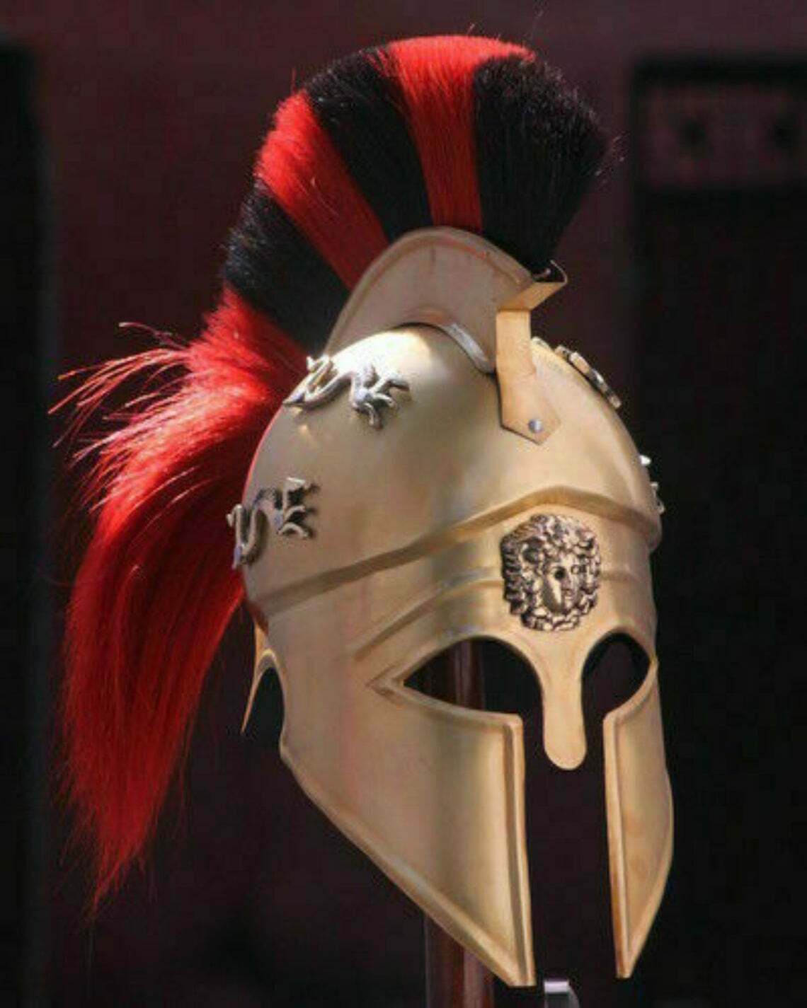 Troy Achilles Armour Helmet Medieval Knight Crusader Spartan Larp ...