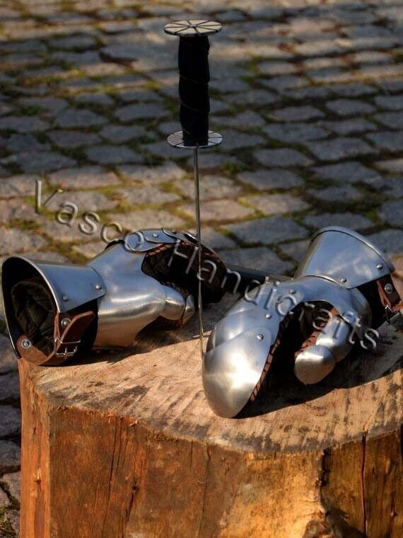 Medieval Armor Suit Gauntlets Gothic Knight Finger Steel Gloves SCA ...