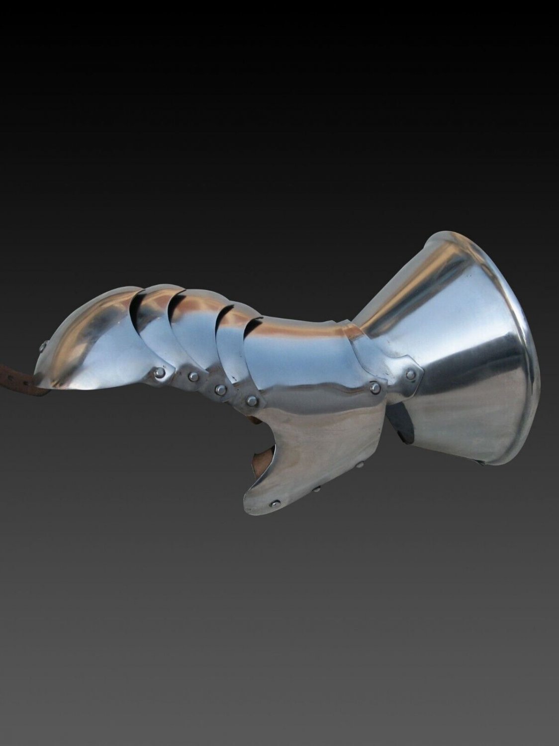 Medieval Armor Gauntlets Gothic Knight Steel Fingerless Gloves SCA LARP ...