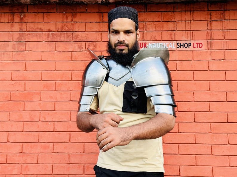 Shoulder Pauldron Dwarven Armor For Fantasy Cosplay Larp Clothing ...