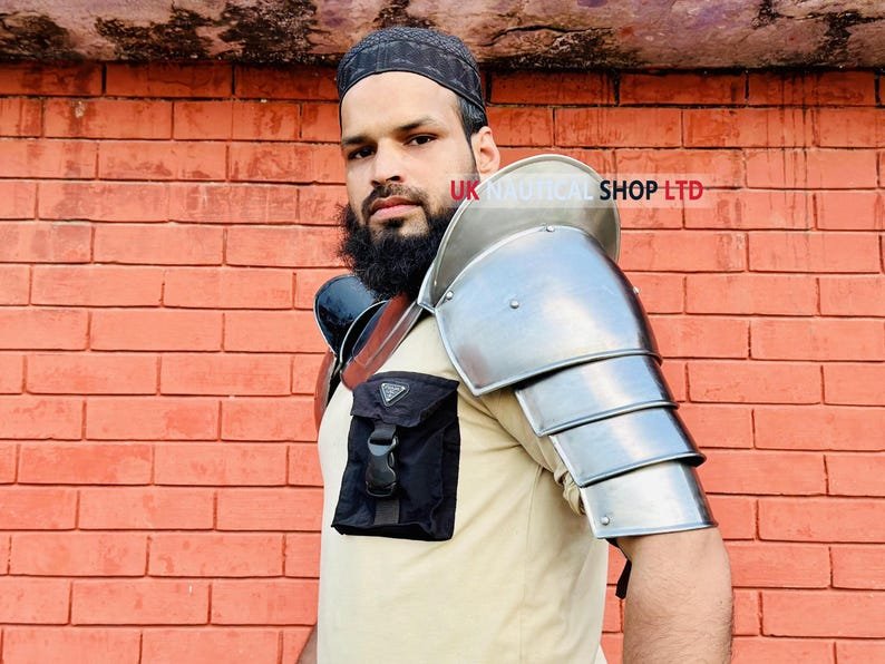 Shoulder Pauldron Dwarven Armor For Fantasy Cosplay Larp Clothing ...