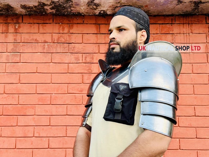 Shoulder Pauldron Dwarven Armor For Fantasy Cosplay Larp Clothing ...