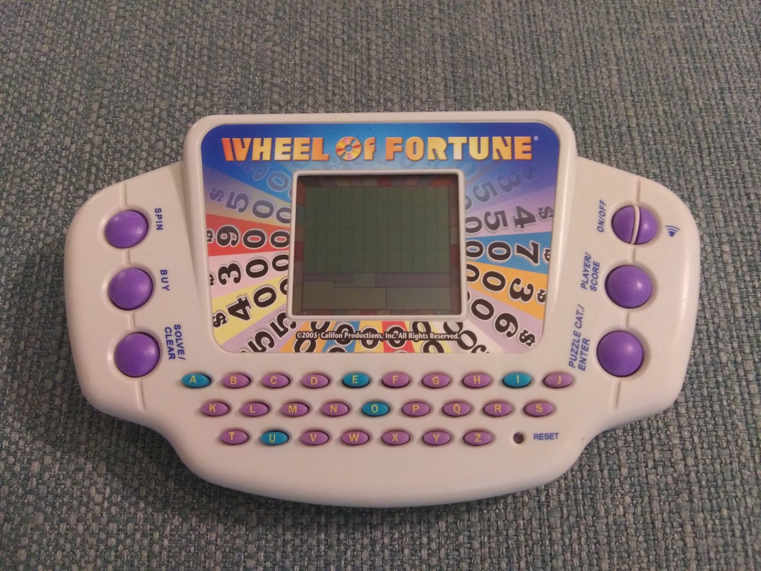 Wheel Of Fortune Vintage Handheld (2005, Hasbro Electronics, Video ...