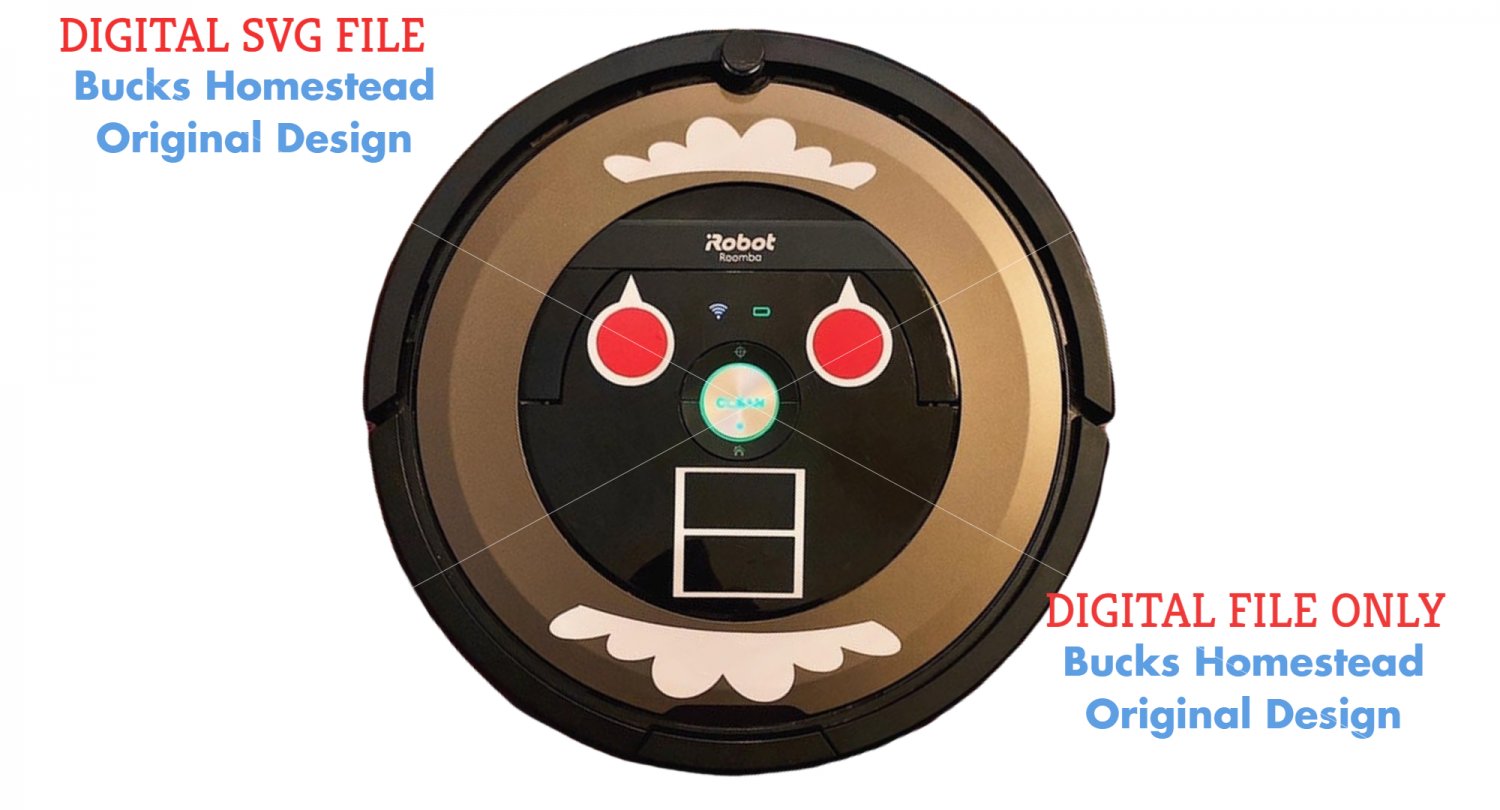 The Original Rosie The Robot Face Decals for your Robot Vacuum Roomba ...